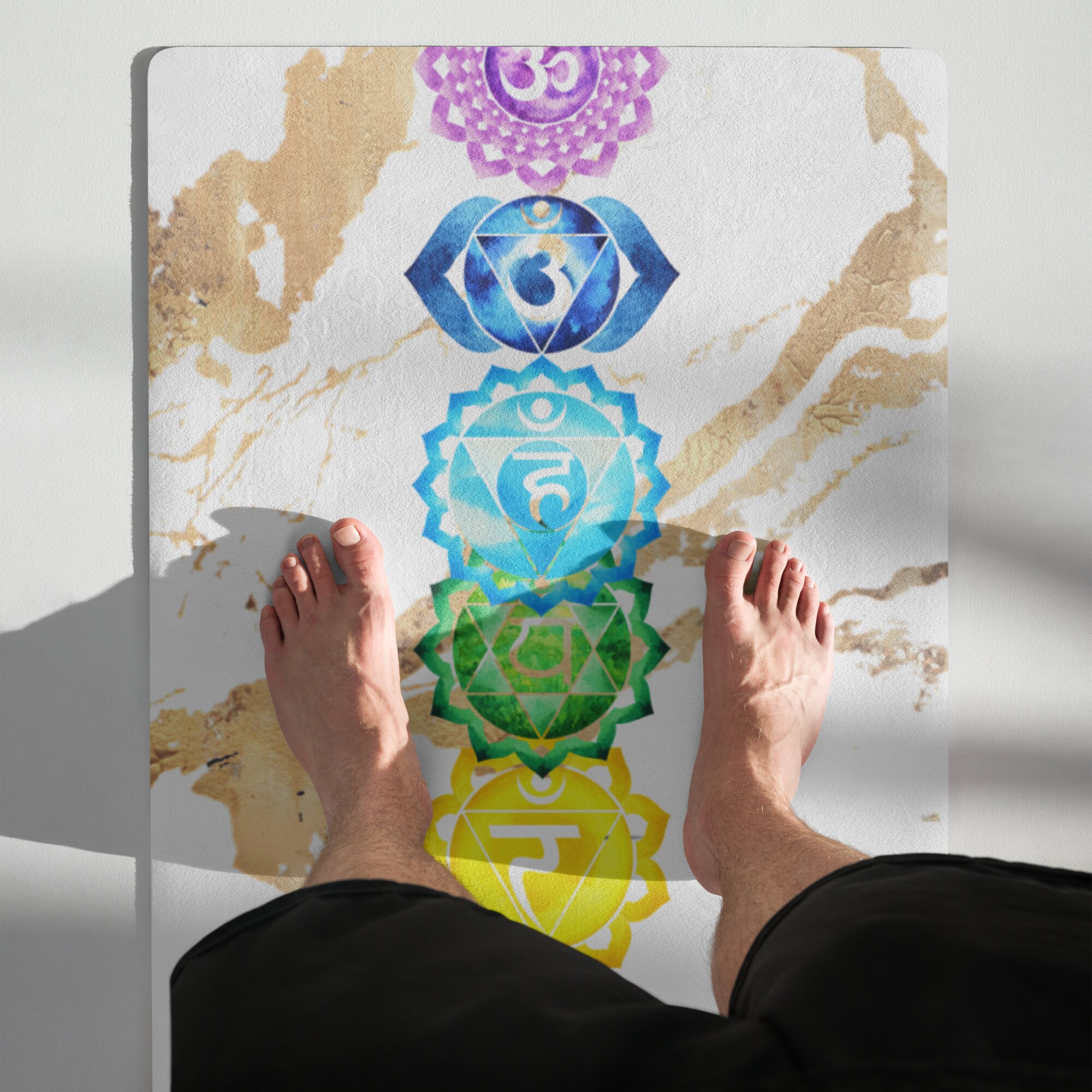 Be, Yoga Mat With Aligned Chakras for Recharging Your Energy (shipped ...