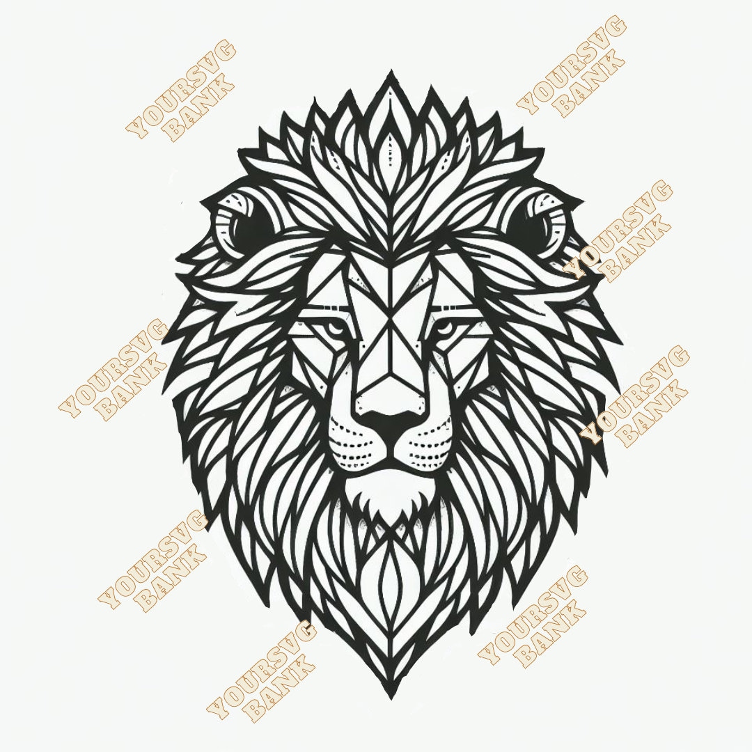 Lion Head SVG, Lions Head Vector - Etsy