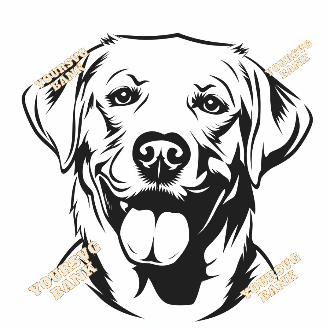 Labrador Retriever Digital Art: SVG and PNG Designs for Crafting - Etsy