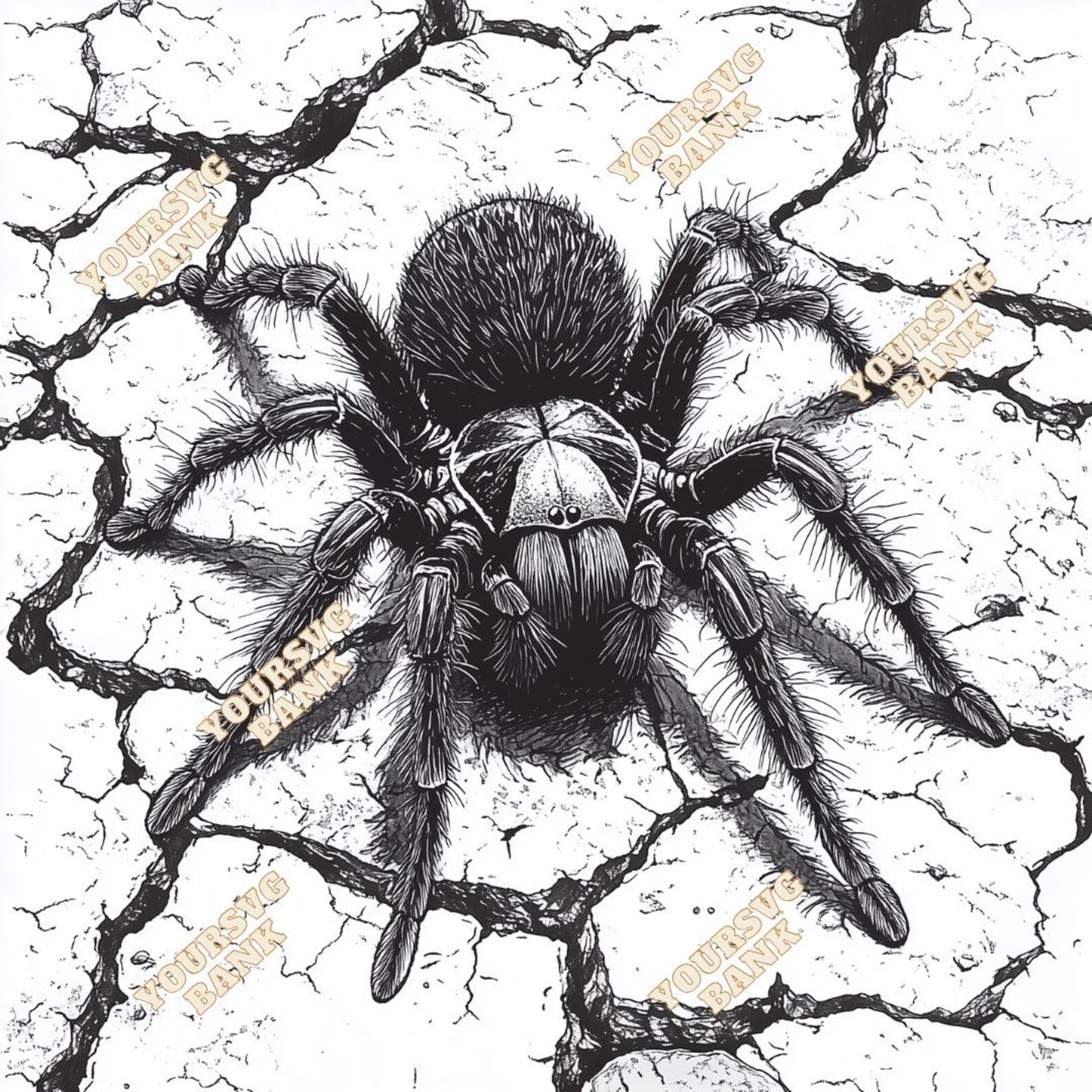 Tarantula SVG and PNG | Digital Art for Crafts & DIY Projects - Etsy