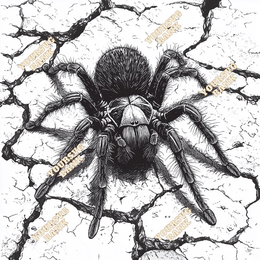 Tarantula SVG and PNG | Digital Art for Crafts & DIY Projects - Etsy
