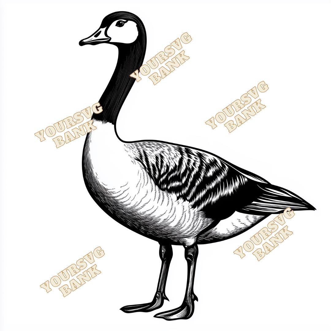 Goose SVG & PNG | Majestic Wildlife Craft Files | Instant Download - Etsy