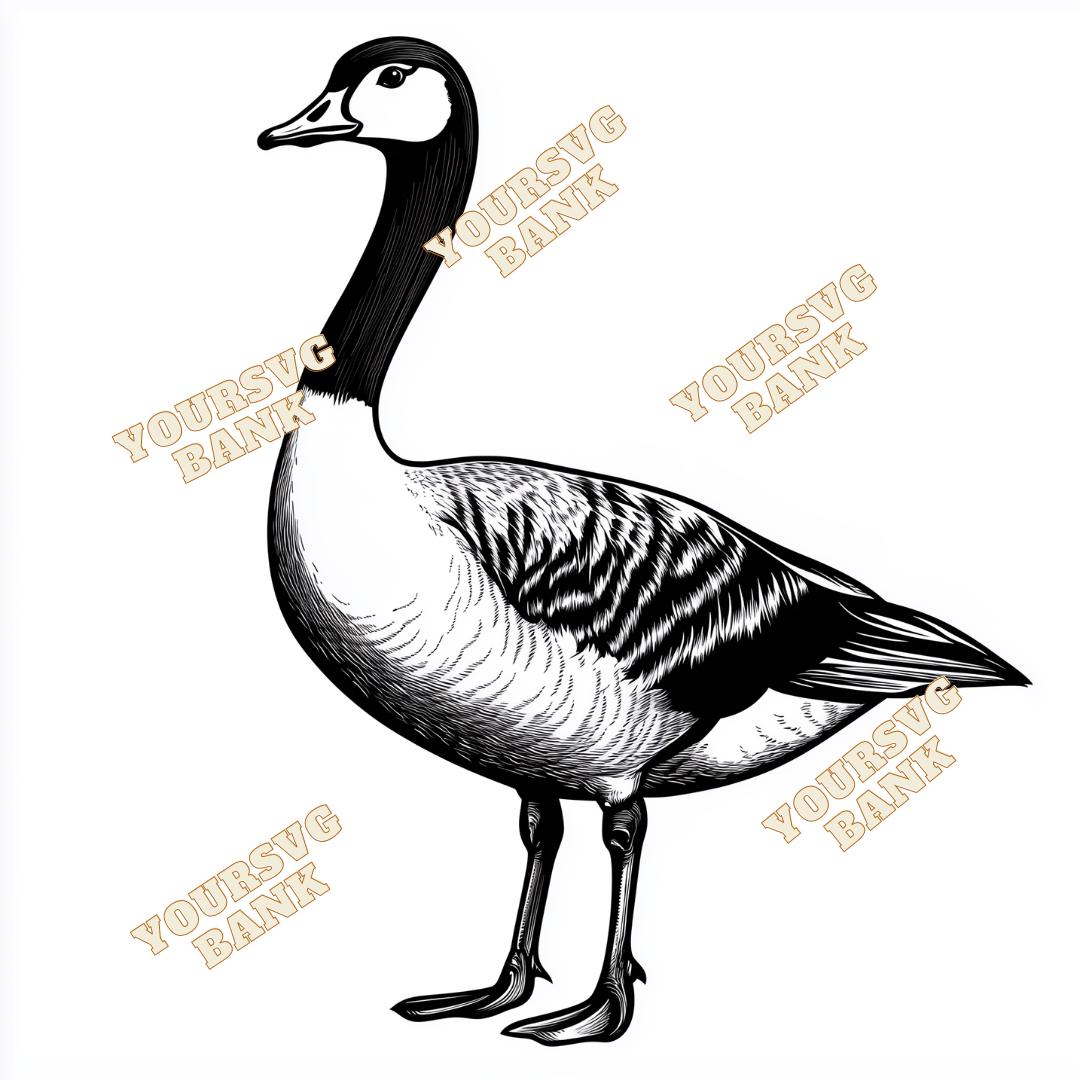 Goose SVG & PNG | Majestic Wildlife Craft Files | Instant Download - Etsy