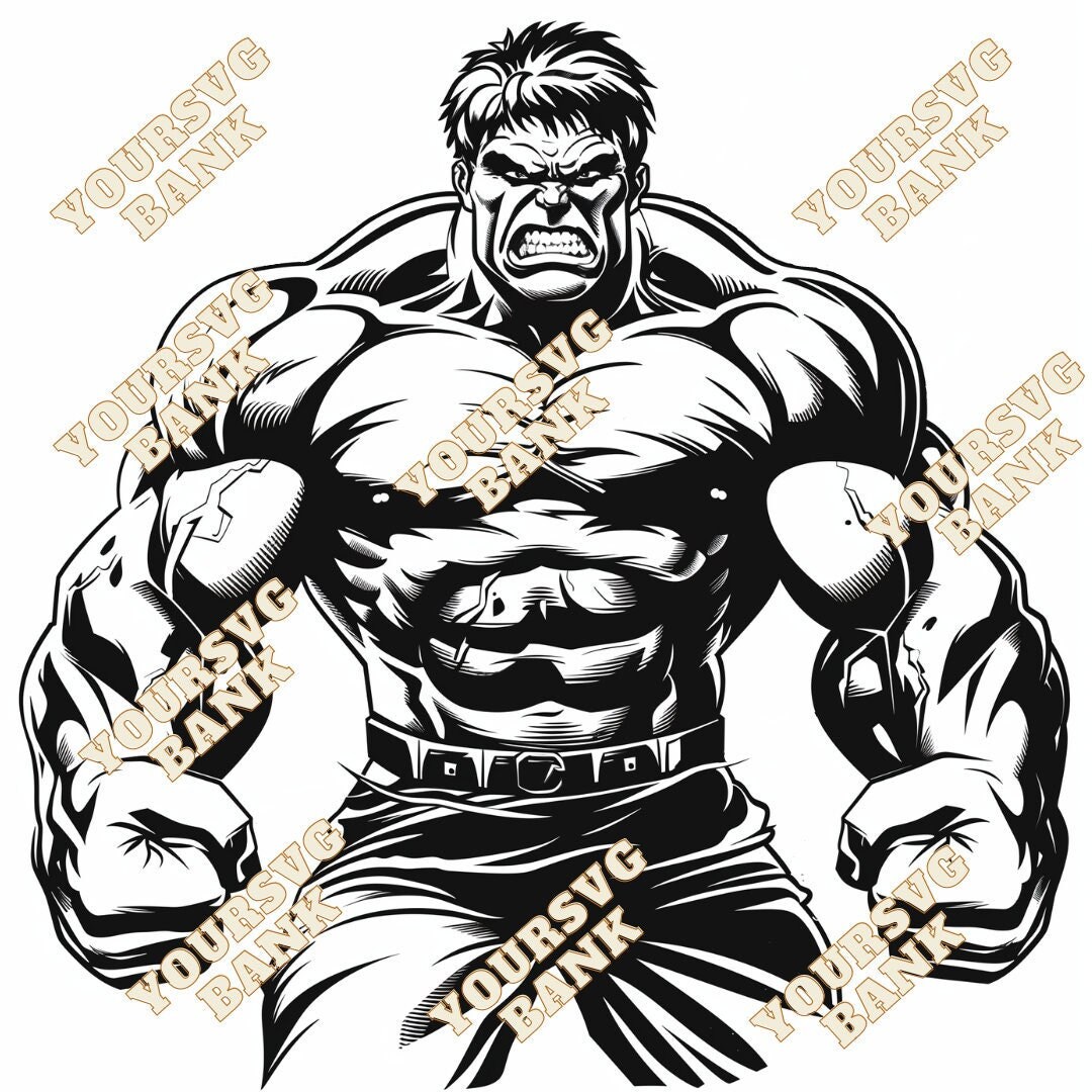 Hulk SVG, the Incredible Hulk, 2 in 1 - Etsy