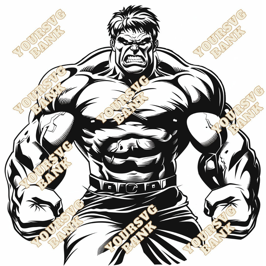 Hulk SVG, the Incredible Hulk, 2 in 1 - Etsy