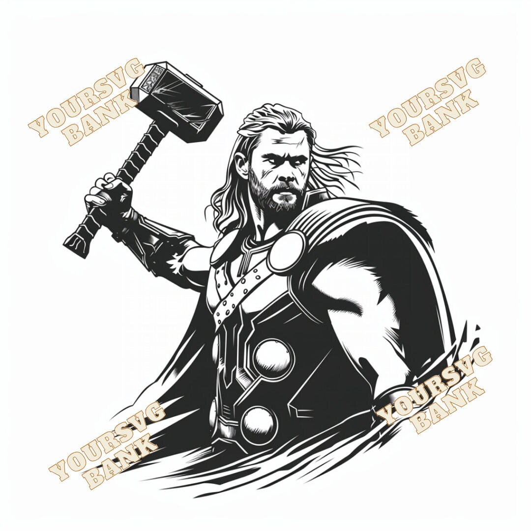 Thor Digital Art: SVG and PNG Designs for Crafting - Etsy