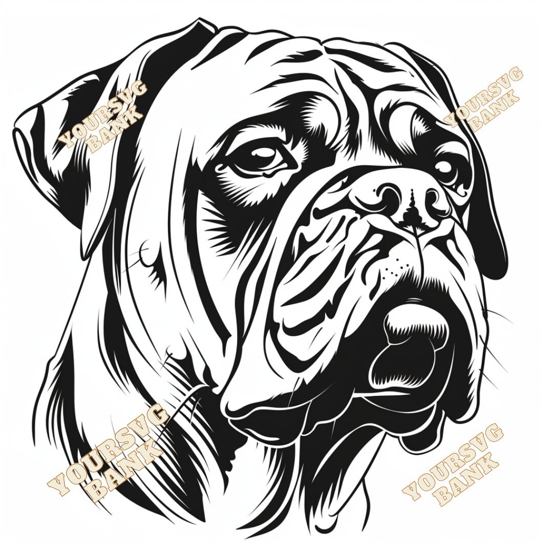 Mastiff SVG & PNG Bundle - Premium Digital Files for Crafting and ...