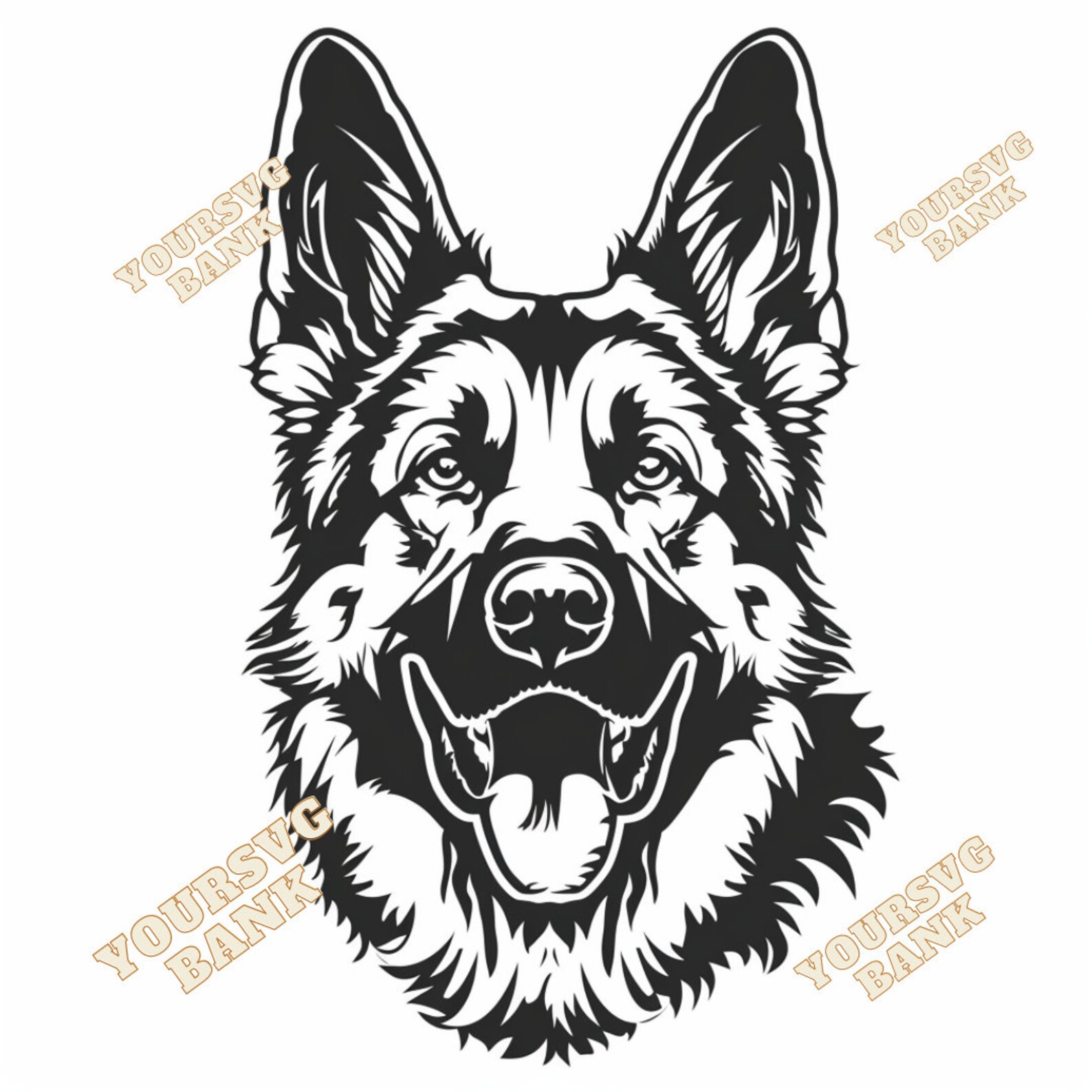 German Shepherd SVG & PNG Bundle - Premium Digital Files for Crafting ...