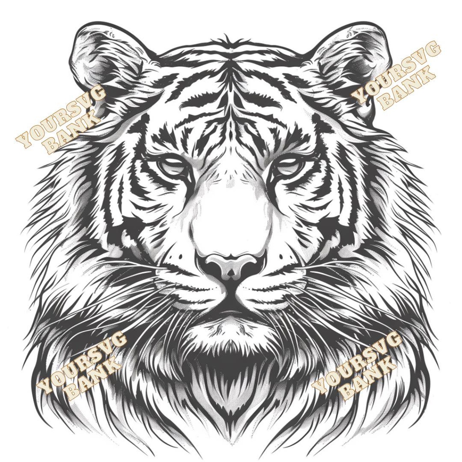 Tiger SVG & PNG Bundle - Premium Digital Files for Crafting and Design ...