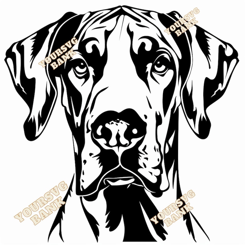 Great Dane SVG & PNG Bundle - Premium Digital Files for Crafting and ...