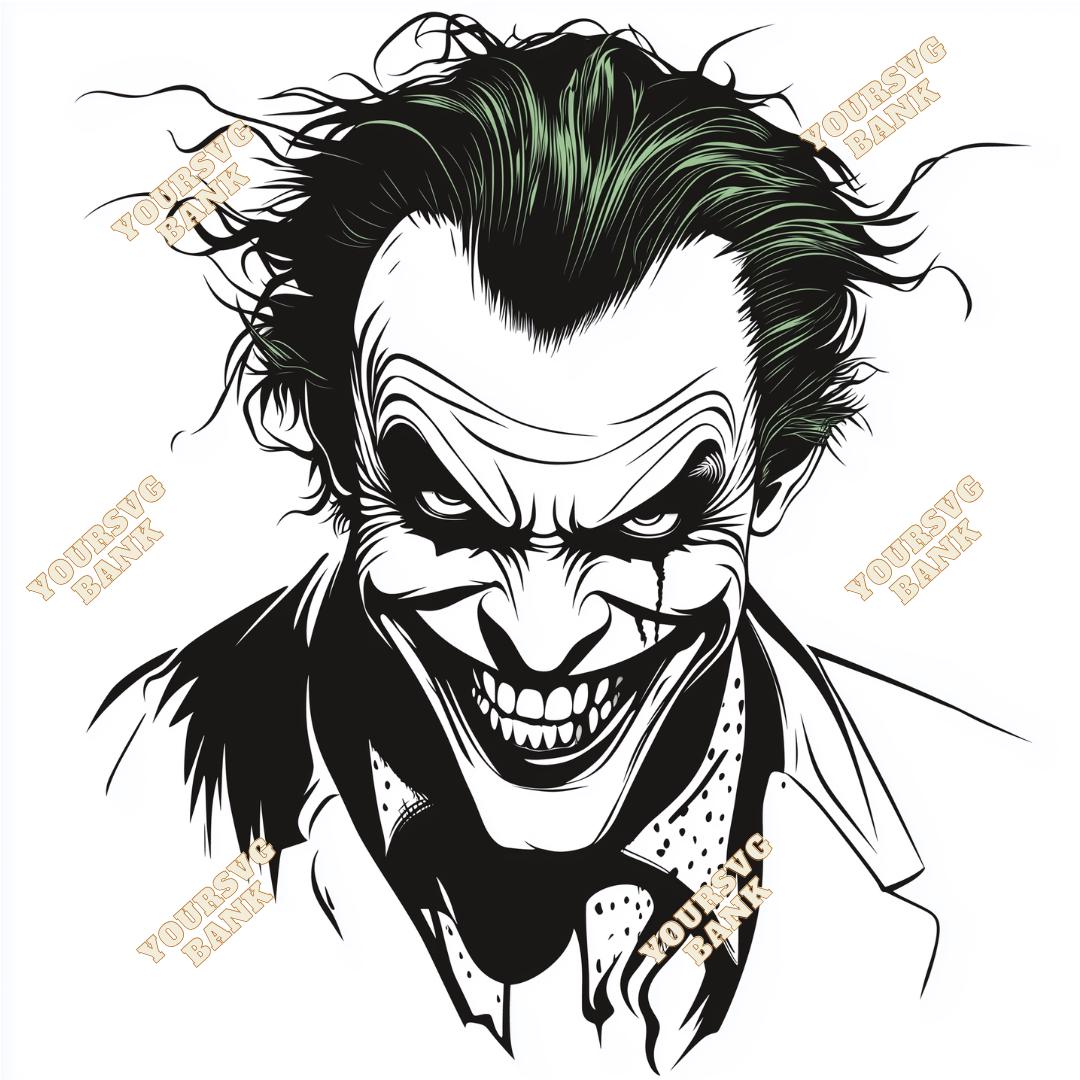 The Joker SVG, Joker Fan Art, Premium SVG - Etsy