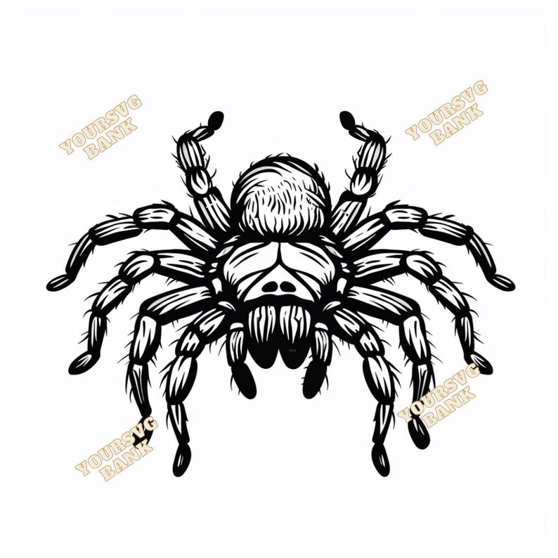 Tarantula SVG and PNG | Digital Art for Crafts & DIY Projects - Etsy