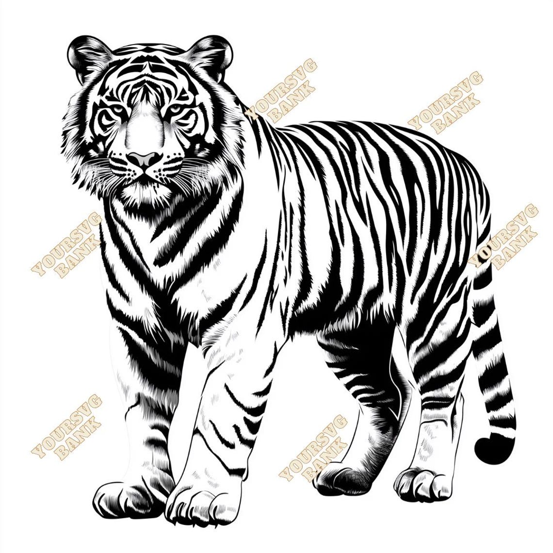 Tiger SVG & PNG Bundle - Premium Digital Files for Crafting and Design ...