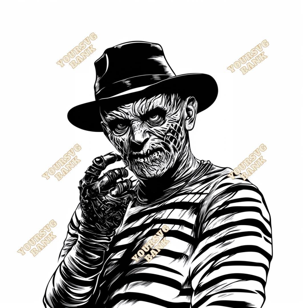 Freddy Krueger Fan Art - High-quality SVG & PNG for Horror Fans ...