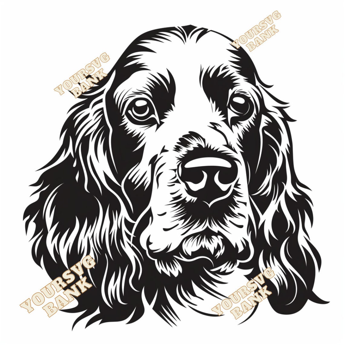 Cocker Spaniel SVG & PNG Bundle - Premium Digital Files for Crafting ...