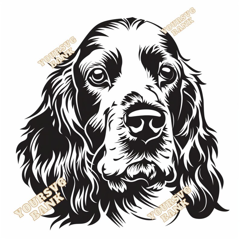 Cocker Spaniel SVG & PNG Bundle Premium Digital Files for Crafting and ...