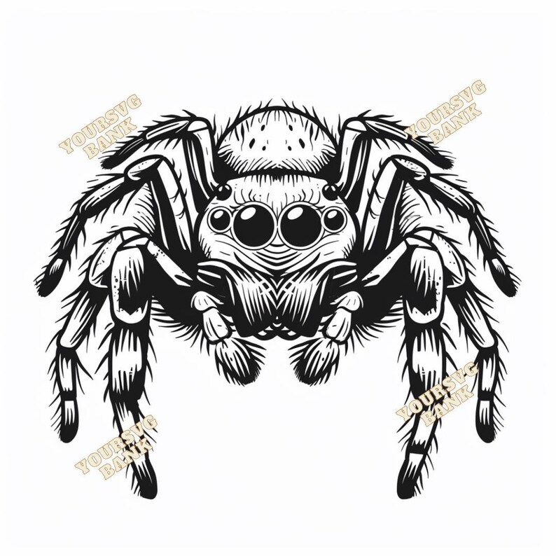 Jumping Spider SVG and PNG Digital Art for Crafts & DIY Projects - Etsy