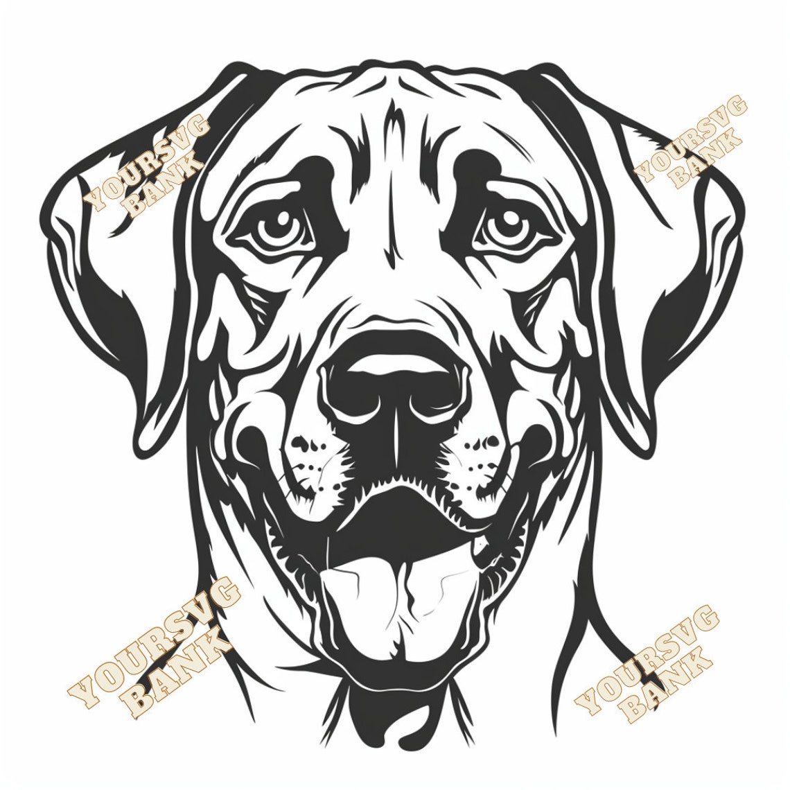 Rhodesian Ridgeback SVG & PNG Bundle Premium Digital Files for Crafting ...