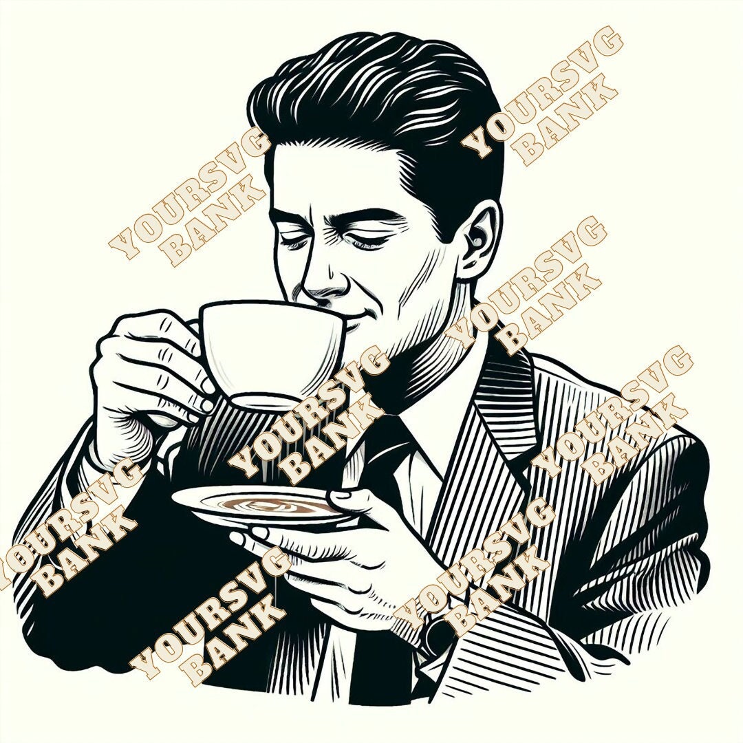 Agent Dale Cooper Twin Peaks SVG - Etsy