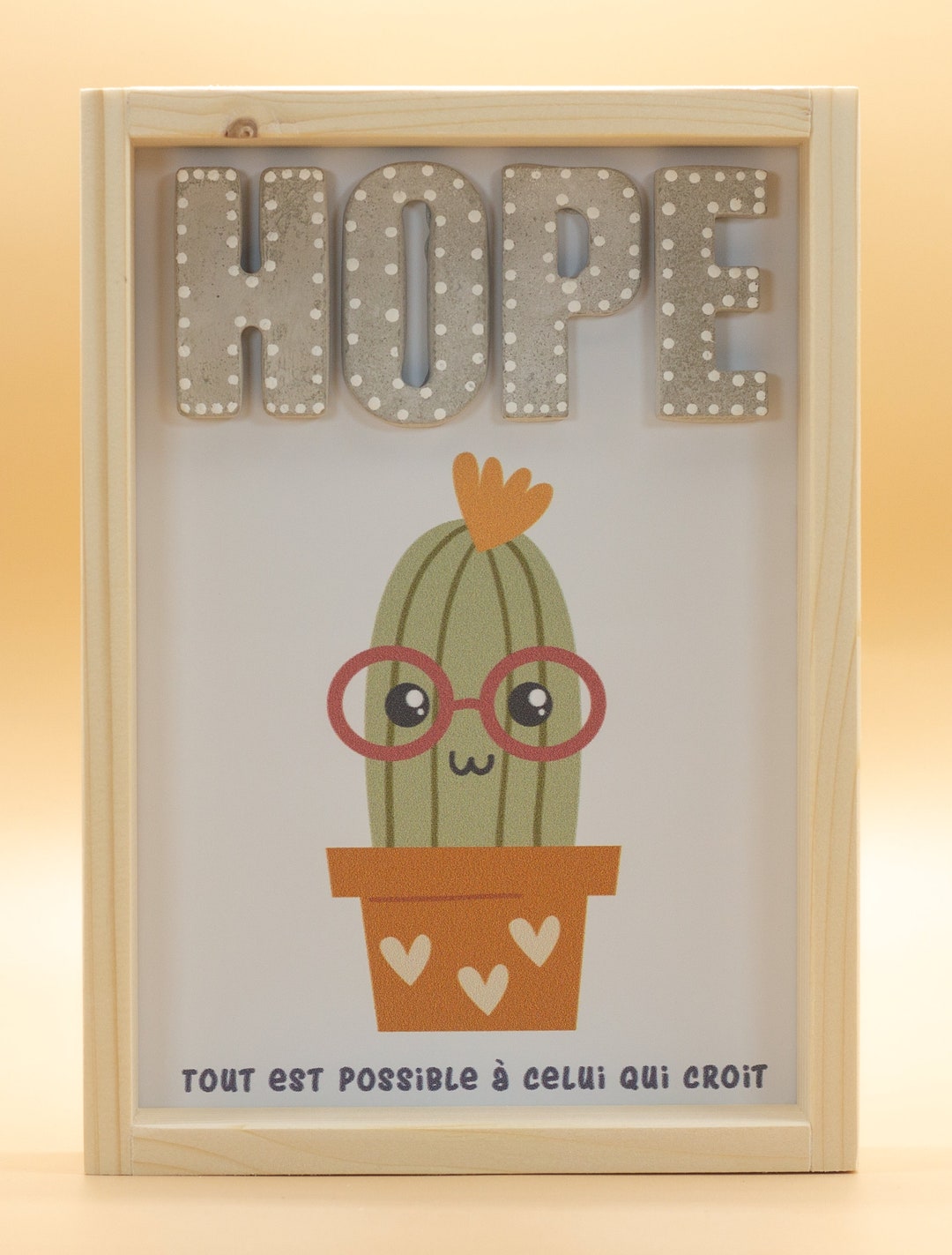 Tableaux Décoratifs With Letters En Ciment love. tout Est Possible à ...