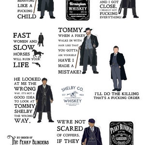 Peaky Blinders Stickers, Shelby, Peaky Blinder Gifts, Fathers Day Gifts ...
