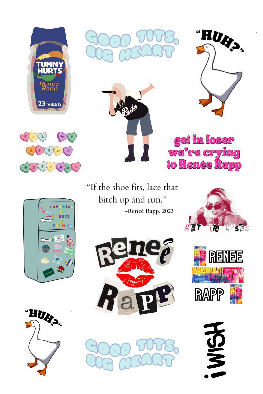 Renee Rapp Digital Sticker Bundle, Renee Rapp Stickers, Renee Rapp ...