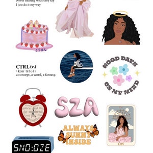 SZA Sticker Bundle, Sza Merch, Sza, Sza Gifts, Female Artist ...