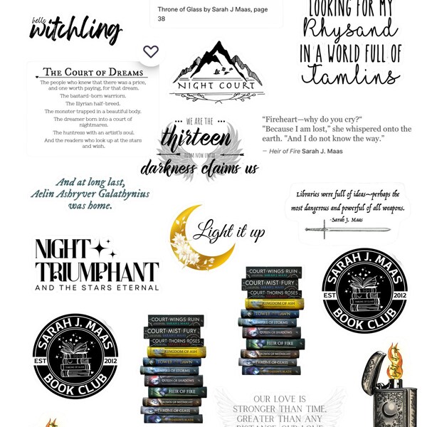 Acotar Stickers - Etsy