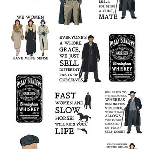 Peaky Blinders Stickers, Shelby, Peaky Blinder Gifts, Fathers Day Gifts ...