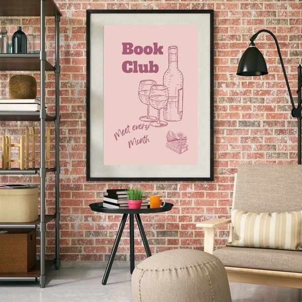 Book Club Poster - Etsy