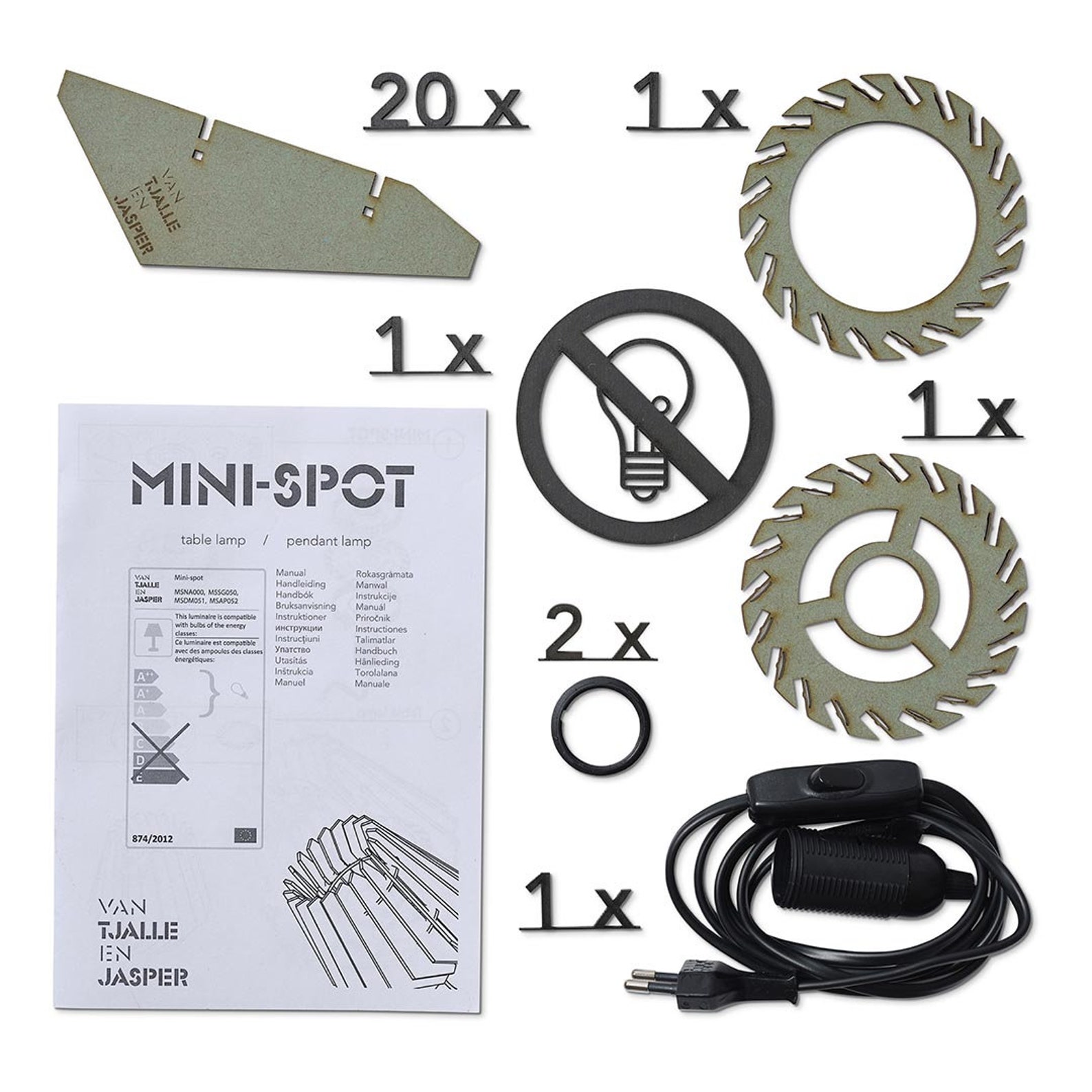 Mini MDF Design Table Lamp | E14 Night Lamp | Modern Dresser Lamp - Etsy