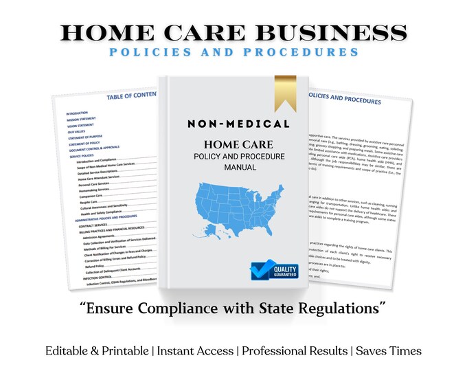 Home Care Business Templates Bundle, Senior Care Templates, Caregiving ...