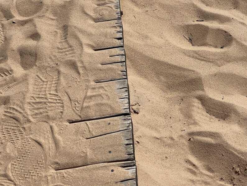 Footprints in the Sand: Rustic Beach Pathway - Etsy