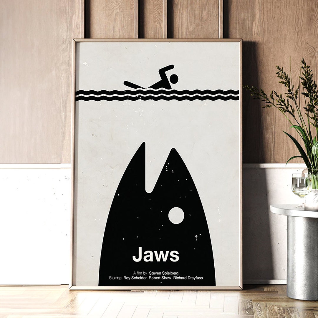 Jaws Movie Posters Custom Film Posters Personalized Movie Posters Movie ...