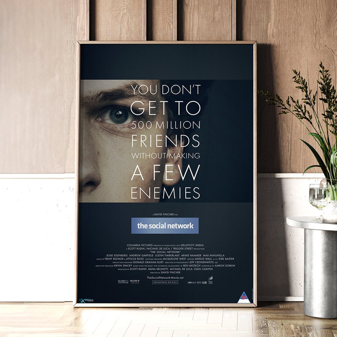 The Social Network Movie Posters Custom Film Posters Personalized Movie ...