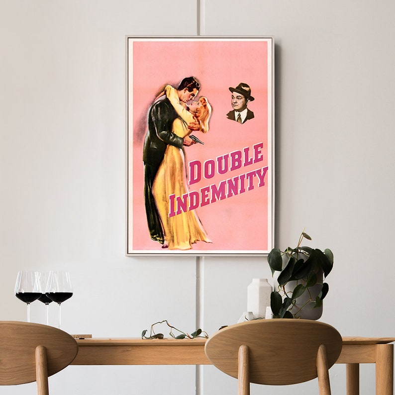 Double Indemnity Movie Poster/ Custom Film Posters/ Personalized Gift ...