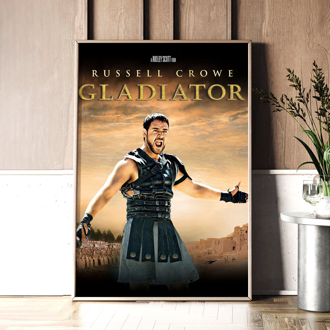 Gladiator Movie Poster/ Custom Film Posters/ Personalized Gift/ Wall ...