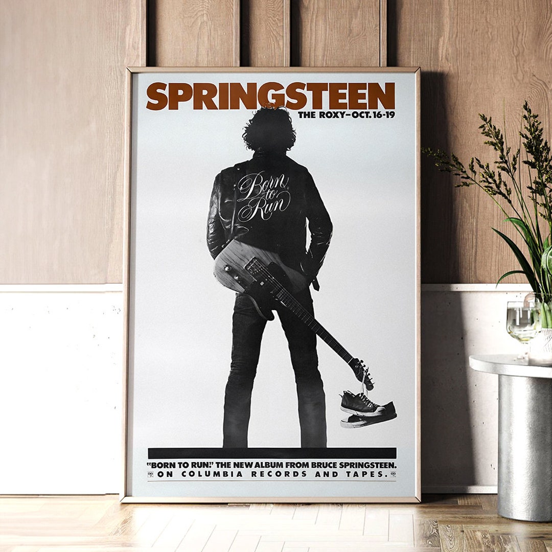 Bruce Springsteen Born to Run Vintage Poster/ Custom Film Posters ...