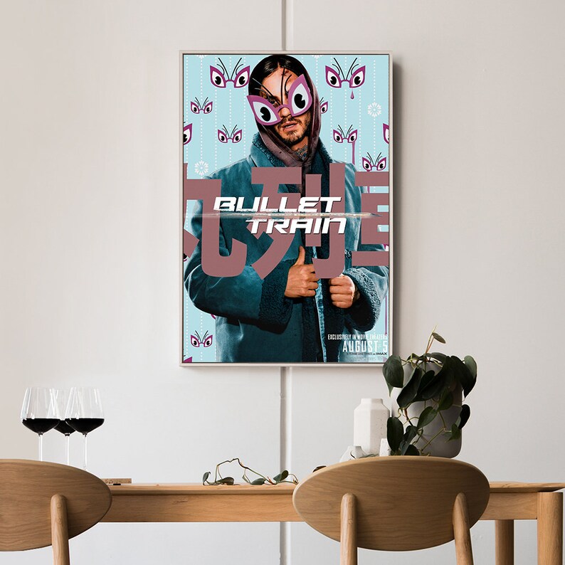 Bullet Train Movie Poster/ Custom Film Posters/ Personalized Gift/ Wall ...