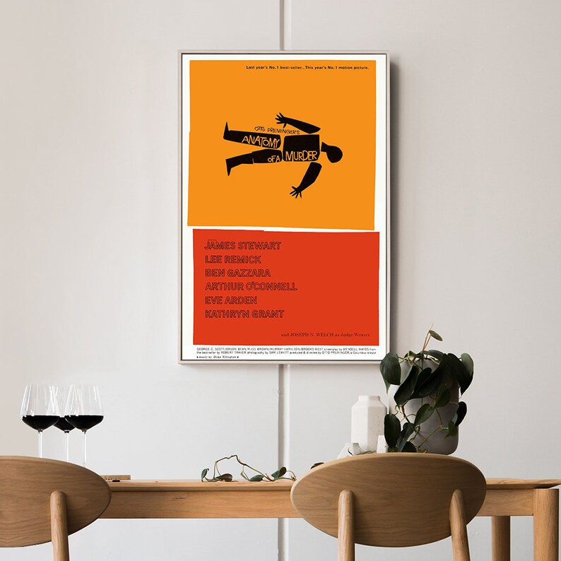 Anatomy of a Murder Movie Poster/ Custom Film Posters/ Personalized ...