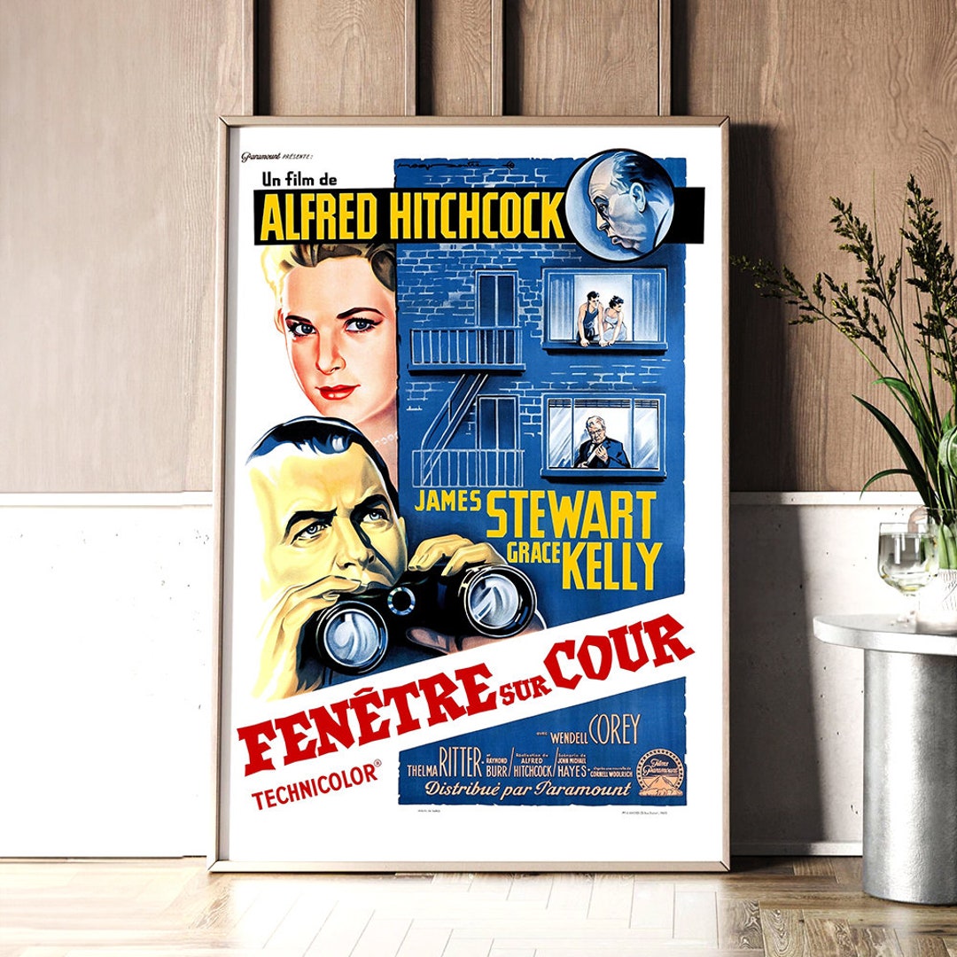 Rear Window Movie Poster/ Custom Film Posters/ Personalized Gift/ Wall ...