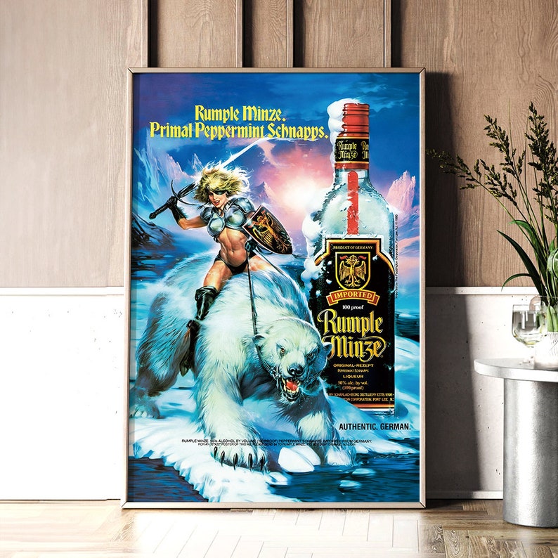 Rumple Minze Primal Peppermint Schnapps Poster/ Custom Film Posters ...