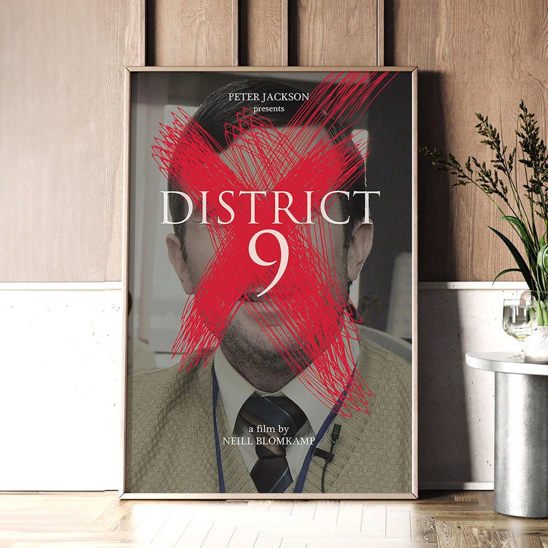 District 9 Movie Poster/ Custom Film Posters/ Personalized Gift/ Wall ...