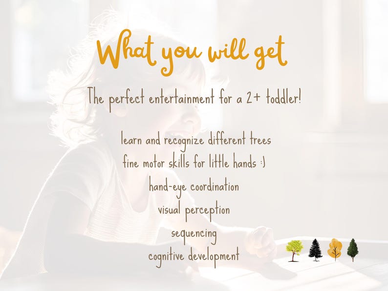 Printable Puzzle Strips, Trees Puzzle Strips, Sequencing Activity for ...