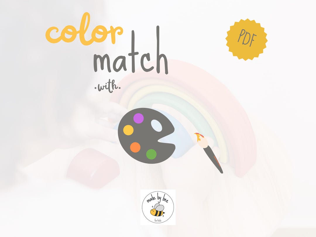 Printable Color Matching Worksheet, Palette Color Matching, Pattern ...