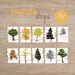 Printable Puzzle Strips, Trees Puzzle Strips, Sequencing Activity for ...