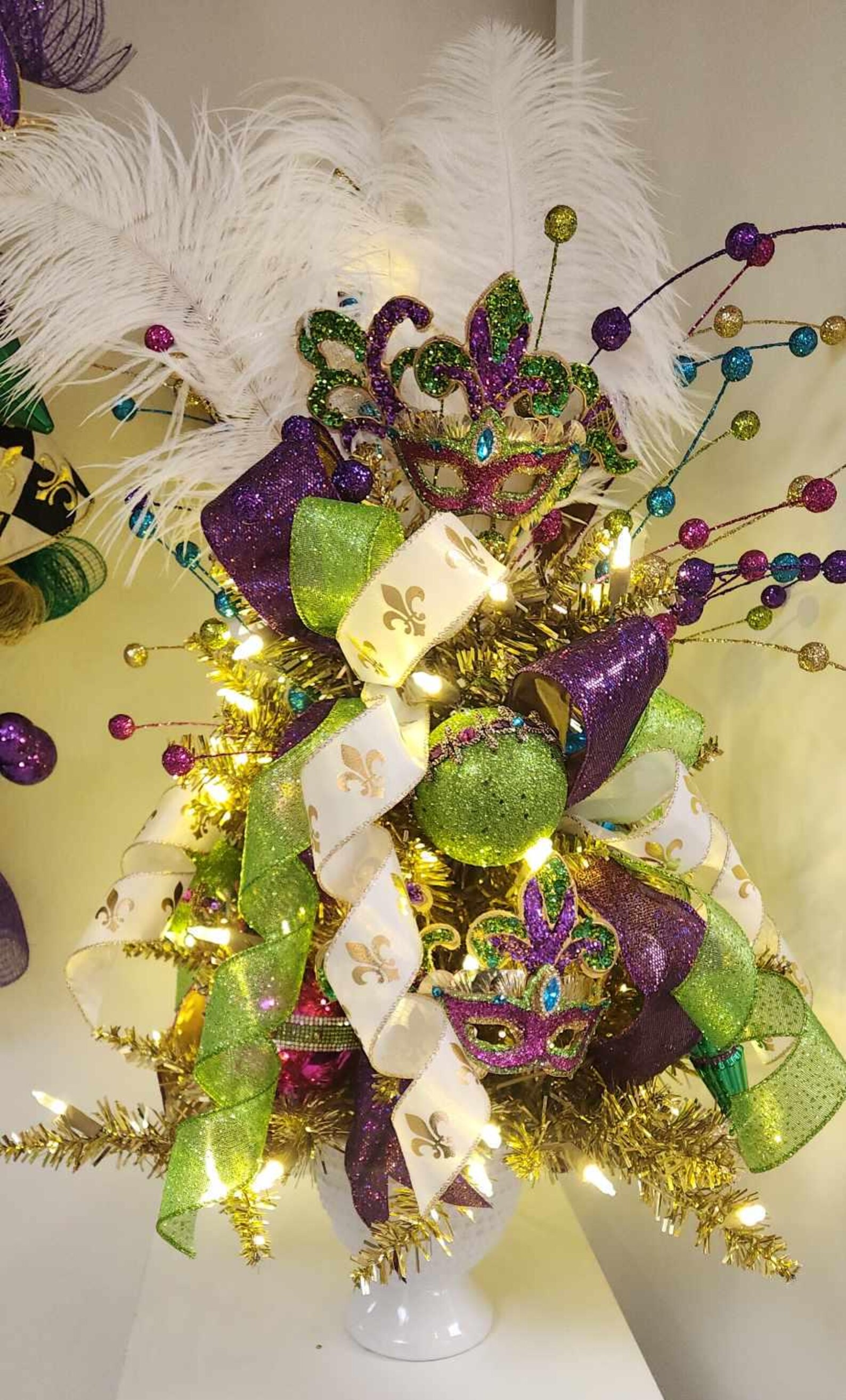 Handcrafted Bourbon Street Tabletop Tree | 2ft | Lighted - Etsy
