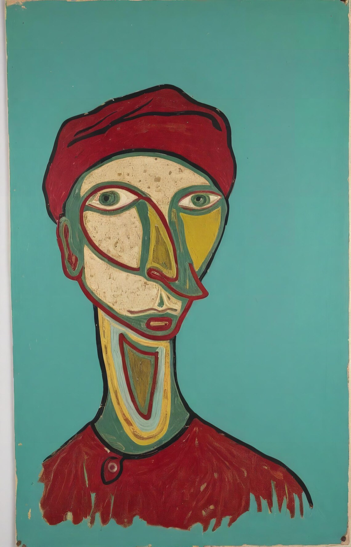 Abstract Man Art Canvas 3D Portrait Painting Stylish Eye-catching Home ...