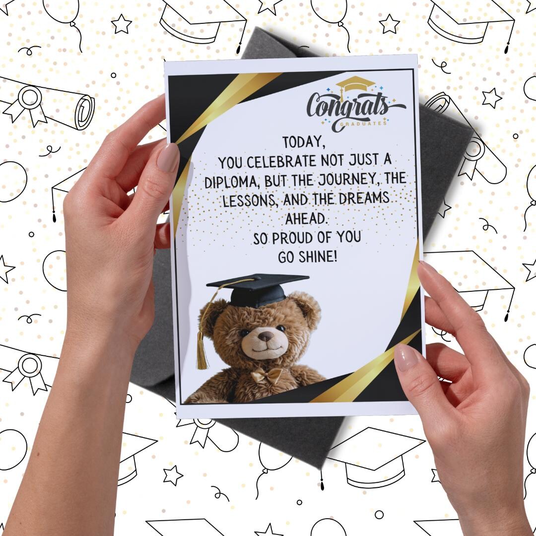 Elegant Digital Editable Graduation Cards – Celebrate Their Achievement ...