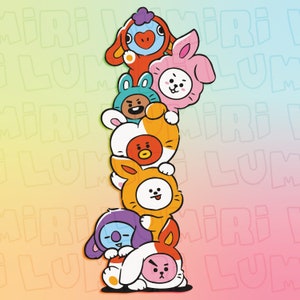 BT21 Rabbits Bundle / BTS / Digital Stickers / PNG /clipart - Etsy
